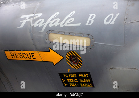 Dassault Rafale B 01 fighter aircraft canopy Stock Photo - Alamy