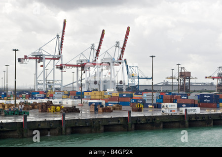 The container port at Dunkirk, Dunkerque, France. Image taken from the ...