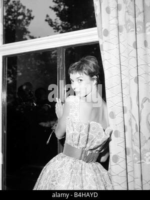Italian actress Elsa Martinelli pictured at The Savoy Hotel in London ...