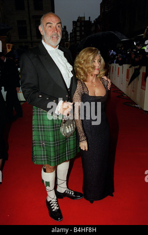 Sean Connery Actor April 98 At the BAFTA awards holding award Stock ...