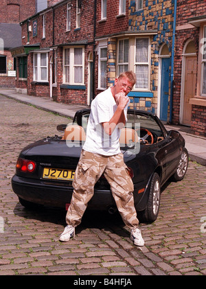 Curly Watts actor Kevin Kennedy June 1998 actor from Coronation Street ...