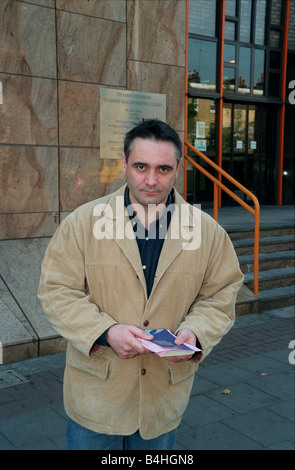 Tony Slattery Actor Comedian September 98 Leaving Thames Magistrate ...