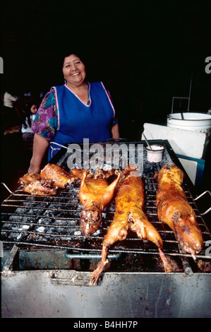 Roast guinea pigs on the barbecue Stock Photo - Alamy