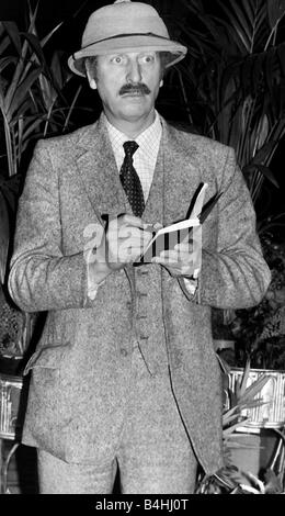 Tom Baker British actor in pantomime role November 1981 as Long John ...