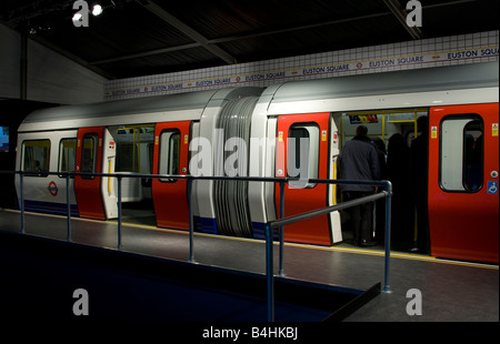 London Underground sub-surface S-Stock mock-up train on display Stock ...