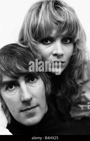 Peter Cook comedian actor and wife Judy Huxtable 1971 Stock Photo - Alamy