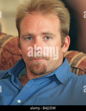Jason Connery actor and son of Sean Connery with his dog Ollie Stock ...