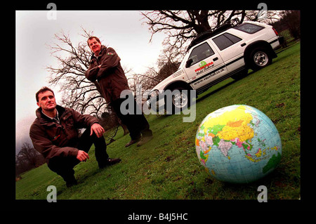 The Vauxhall Frontera World Challenge team (l to r) Graham McGaw, Garry ...