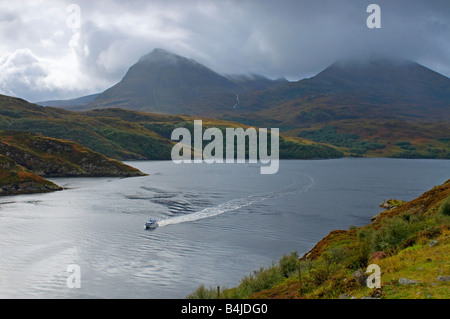 Loch Glencoul, Unapool, by Kylesku, Assynt, Sutherland, Scotland Stock ...