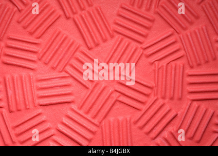 A close up of a new dodgeball shows the unique gripping patterns ...