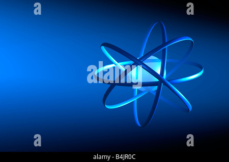 atom abstract light model, 3d illustration render Stock Photo - Alamy