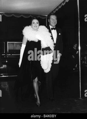 Actors Rex Harrison and Rachel Roberts at a party Stock Photo - Alamy