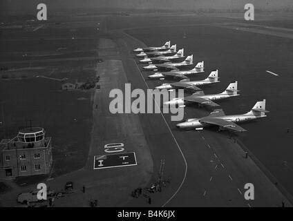 Aircraft Vickers Valliant B1 V Bomber at RAF Marham Mar 1956 in Norfolk ...