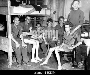 BRITISH POWs in 1945 after release from a Japanese work camp on the ...