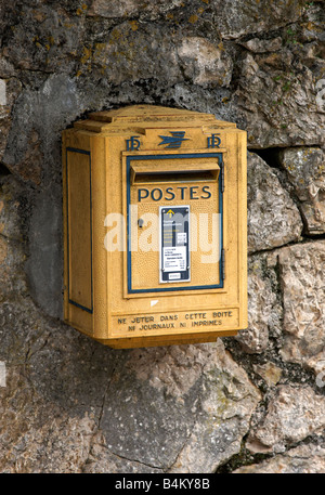 Yellow French Poste post boxes in Paris, France Stock Photo - Alamy