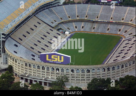 Aerial of The Louisiana State University Campus with University Lake in ...