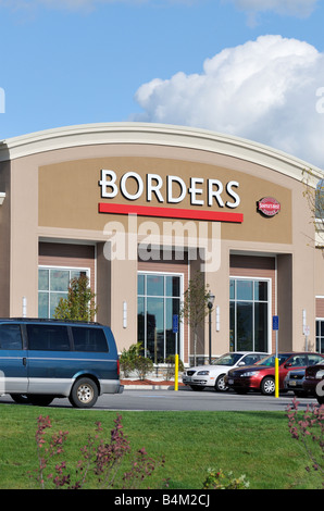 Exterior facade of Borders Book Store with sign and logo, USA Stock ...