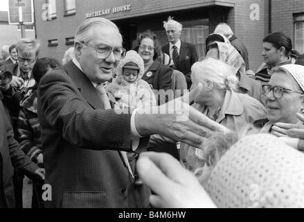 James Callaghan MP May 1979 meeting the public during his tour of ...