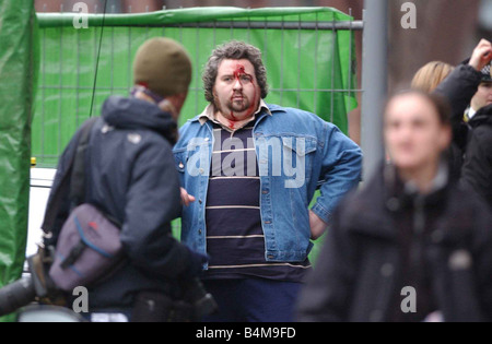 Taggart TV Programme filming January 2004 STV Film Taggart at Glasgow ...
