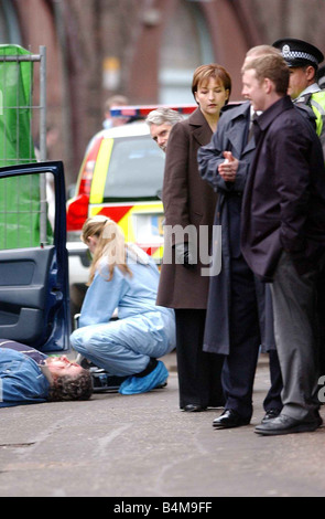Taggart TV Programme filming January 2004 STV Film Taggart at Glasgow ...