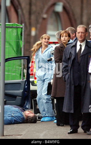 Taggart TV Programme filming January 2004 STV Film Taggart at Glasgow ...