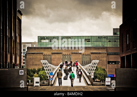 The Millennium Bridge , a footbridge designed by Sir Norman Foster ...