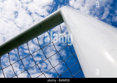 football goal top left corner Stock Photo - Alamy