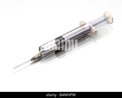 Syringe 3D render illustration isolated on white background Stock Photo ...