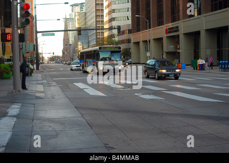 Busy street scene in Denver, Colorado, 1875. Engraving Stock Photo - Alamy