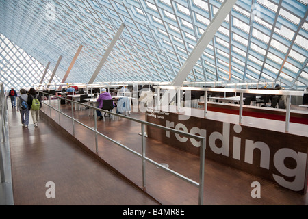 The Seattle Public Library, Central Library, in Seattle, Washington ...
