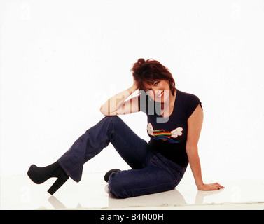 Sally James TV presenter studio shots June 1999 former presenter of ...