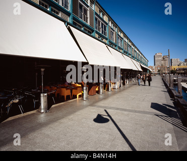 The 'Finger Wharf' at Woolloomooloo Bay in Sydney, Australia. The wharf ...