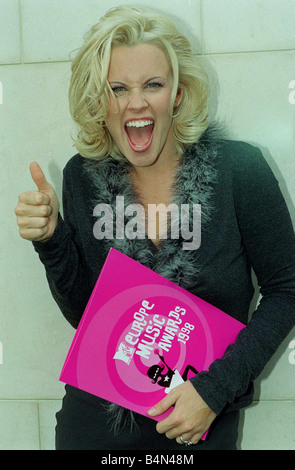 Jenny McCarthy Model TV Presenter October 1998 At the MTV Europe Music ...