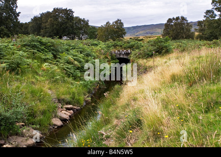 Leat leading into a tunnel forming part of the water flow management ...