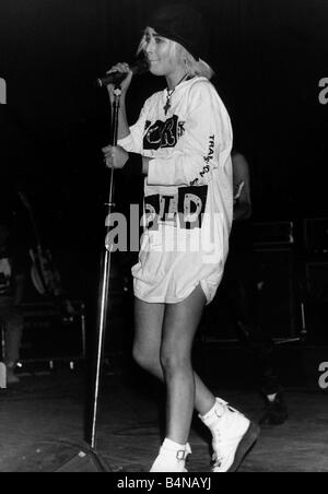 Wendy James pop singer with group Transvision Vamp 1991 Stock Photo - Alamy