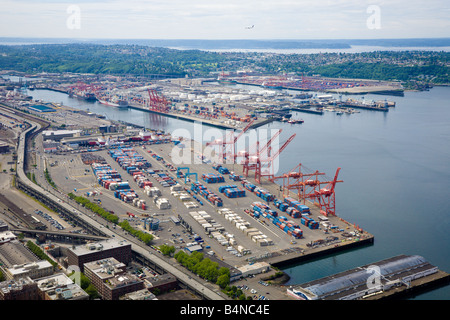 Port of Seattle aerial Stock Photo - Alamy