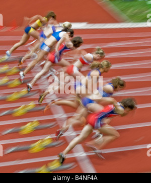 Startblock, 100m Start Stock Photo - Alamy