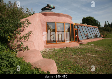 The Brighton Earthship, Stanmer, Brighton Stock Photo - Alamy