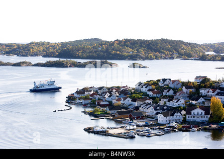 View of the town of Kragero in the Telemark region of Norway Stock ...