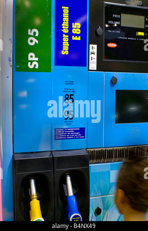 Paris France, Close up, Alternative Fuels French Gas Pump "Ethanol 85 ...