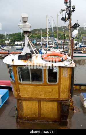 Wheelhouse on Fishing Boat Stock Photo - Alamy