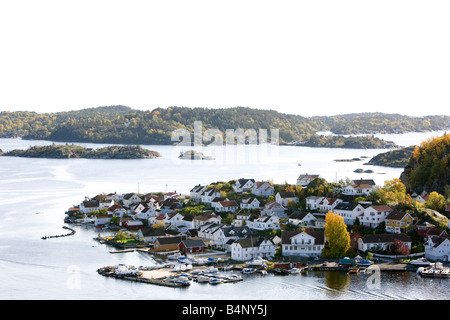 View of the town of Kragero in the Telemark region of Norway Stock ...