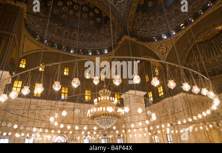 Inside the Mosque of Mohamed Ali, Cairo, Egypt Stock Photo - Alamy