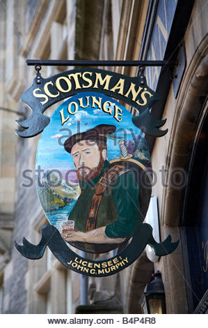 Scotsman's Pub and Bar, Edinburgh; Scotland Stock Photo - Alamy