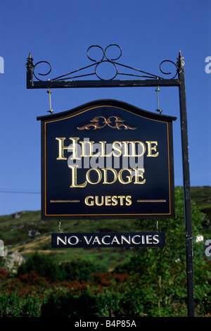 Signpost in Clifden, Connemara, County Galway, Republic of Ireland ...