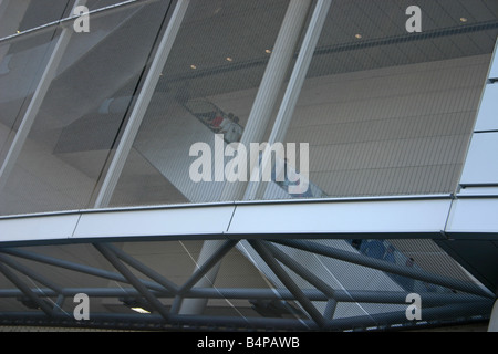 Detail of stairs to upper levels of new Wembley stadium Stock Photo - Alamy