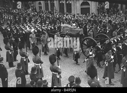 King George V Funeral January 28th 1936 King George V was laid to rest ...