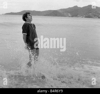 Comedian actor and publisher Peter Cook with his wife Wendy daughter ...