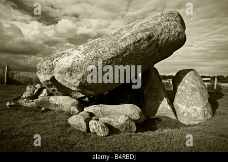 Brownshill dolmen cromlech megalithic portal tomb capstone carlow ...
