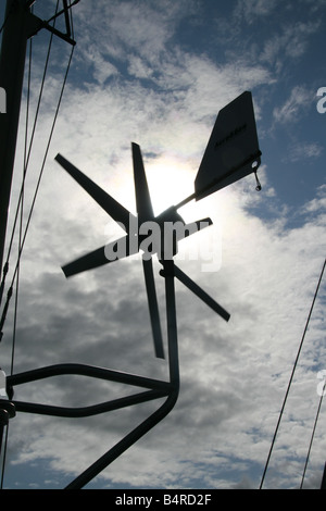 wind direction gauge instrument on boat Stock Photo - Alamy